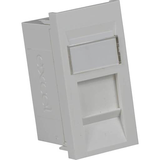 Excel Cat6/Cat5e (UTP) Unscreened Euromod RJ45 Module White (100-300 ...